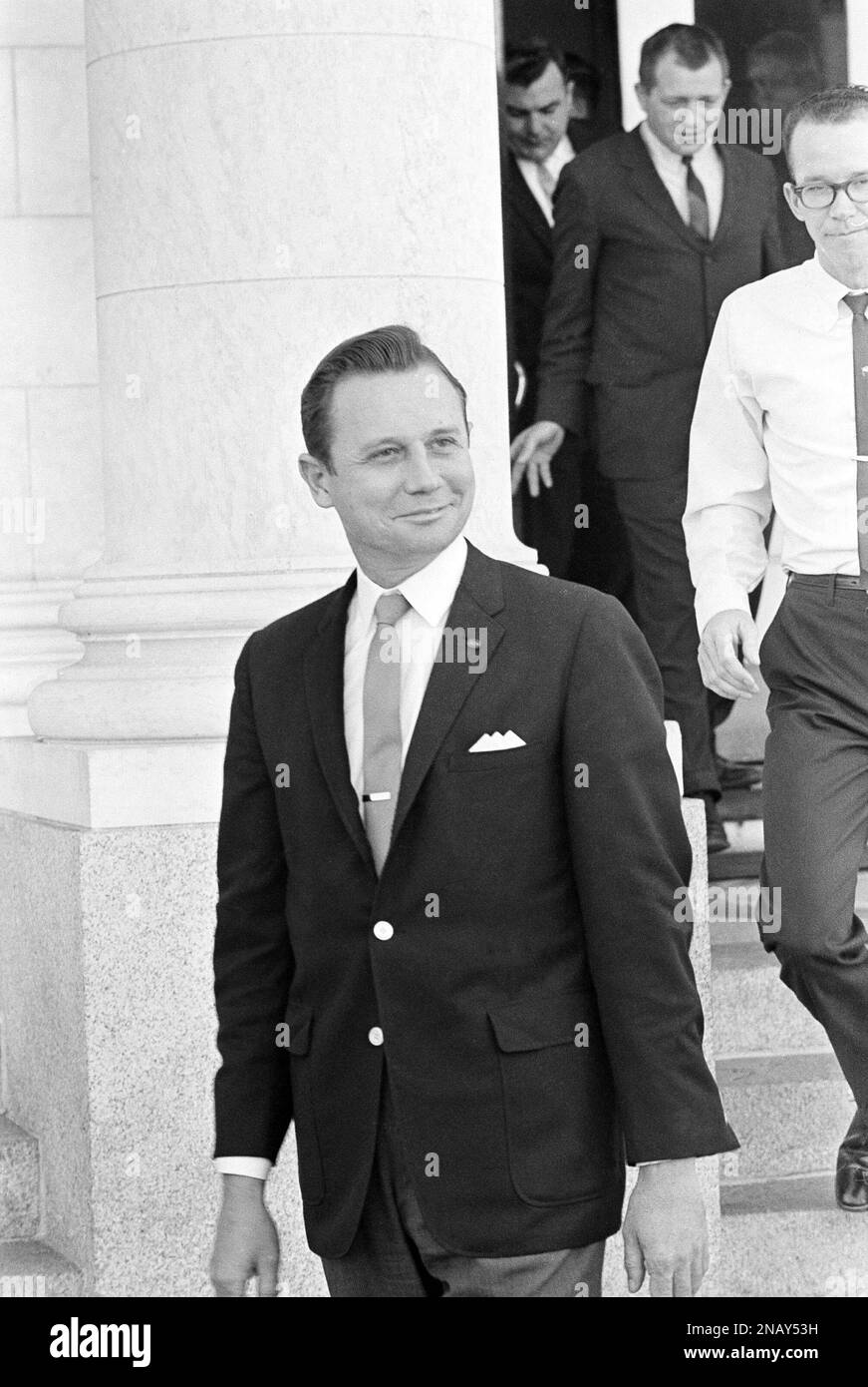 FILE - In this March 2, 1967 file photo, Sam H. Bowers, imperial wizard ...