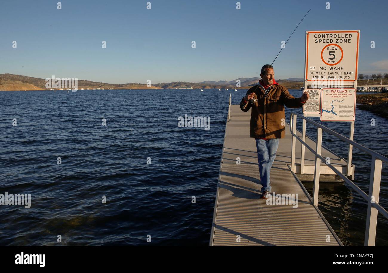Fisherman Steve Berumen, from Merced had caught his limit of trout in ...
