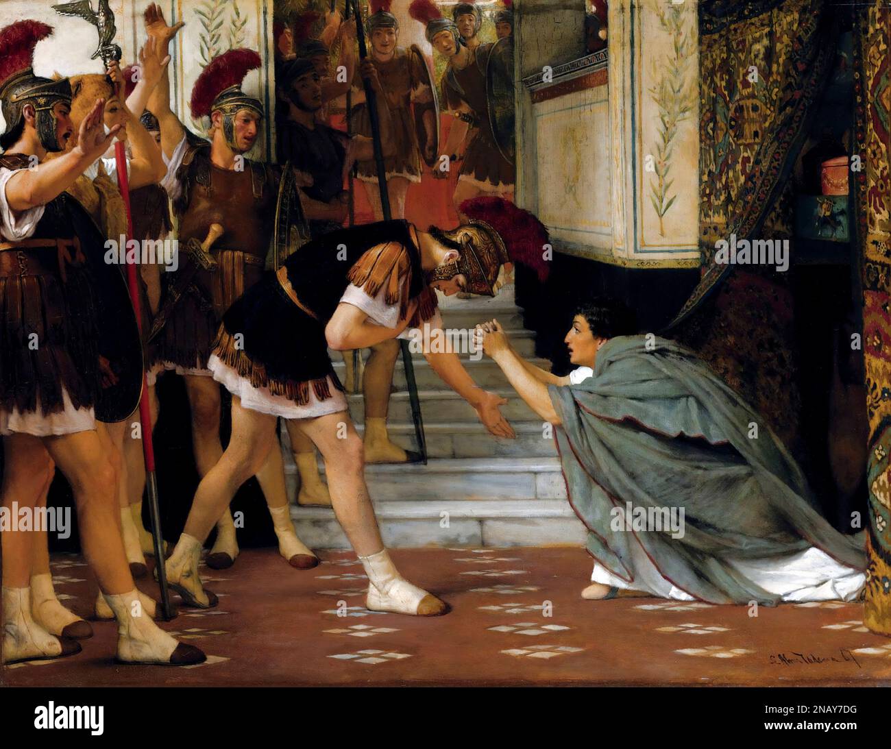 Claudius. Painting entitled "Proclaiming Claudius Emperor" by the ...