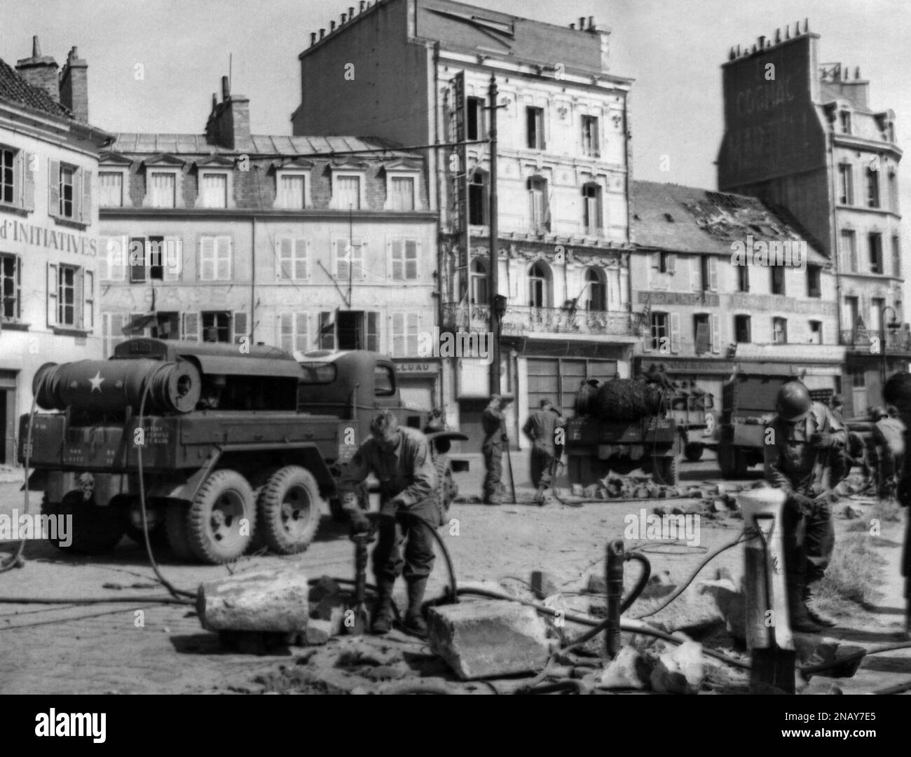 Rehabilitation of the great port city begins as American soldiers ...