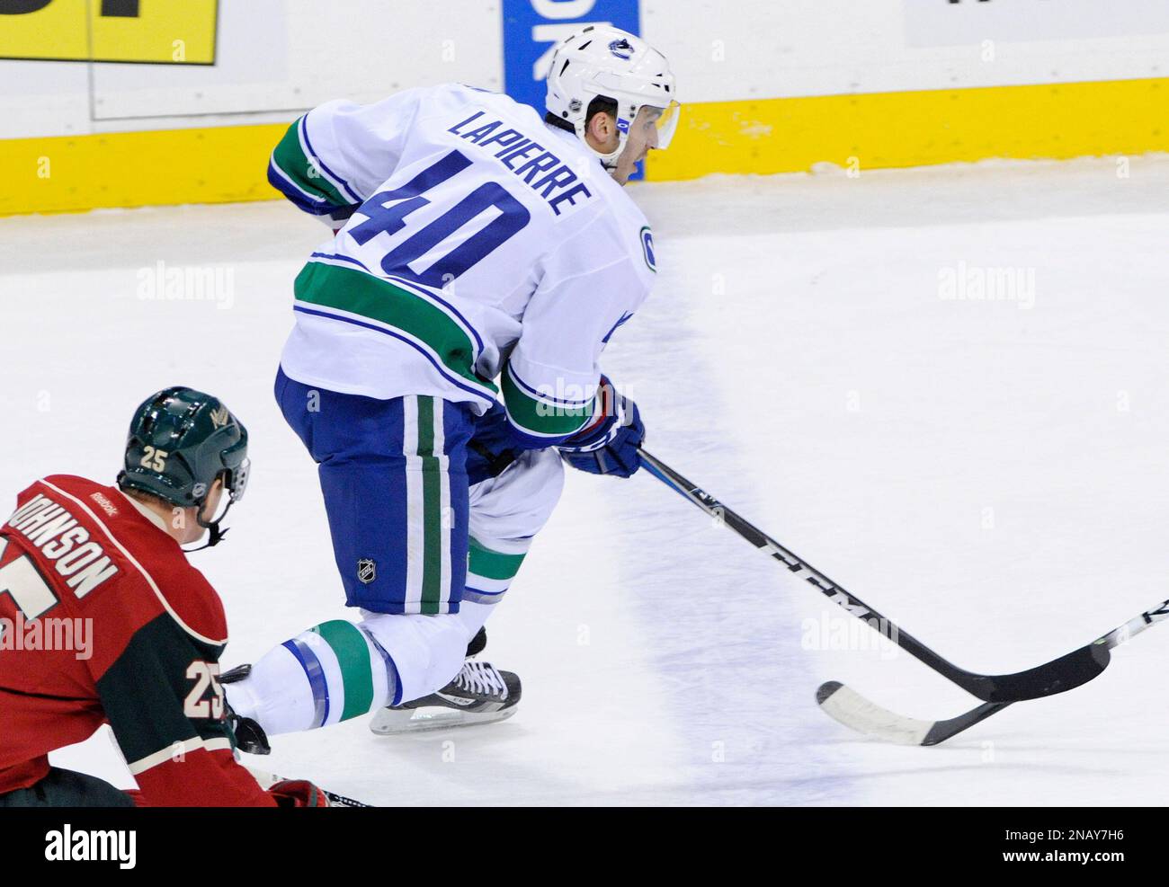 Vancouver Canucks' Maxim Lapierre (40) in the first period of an NHL ...