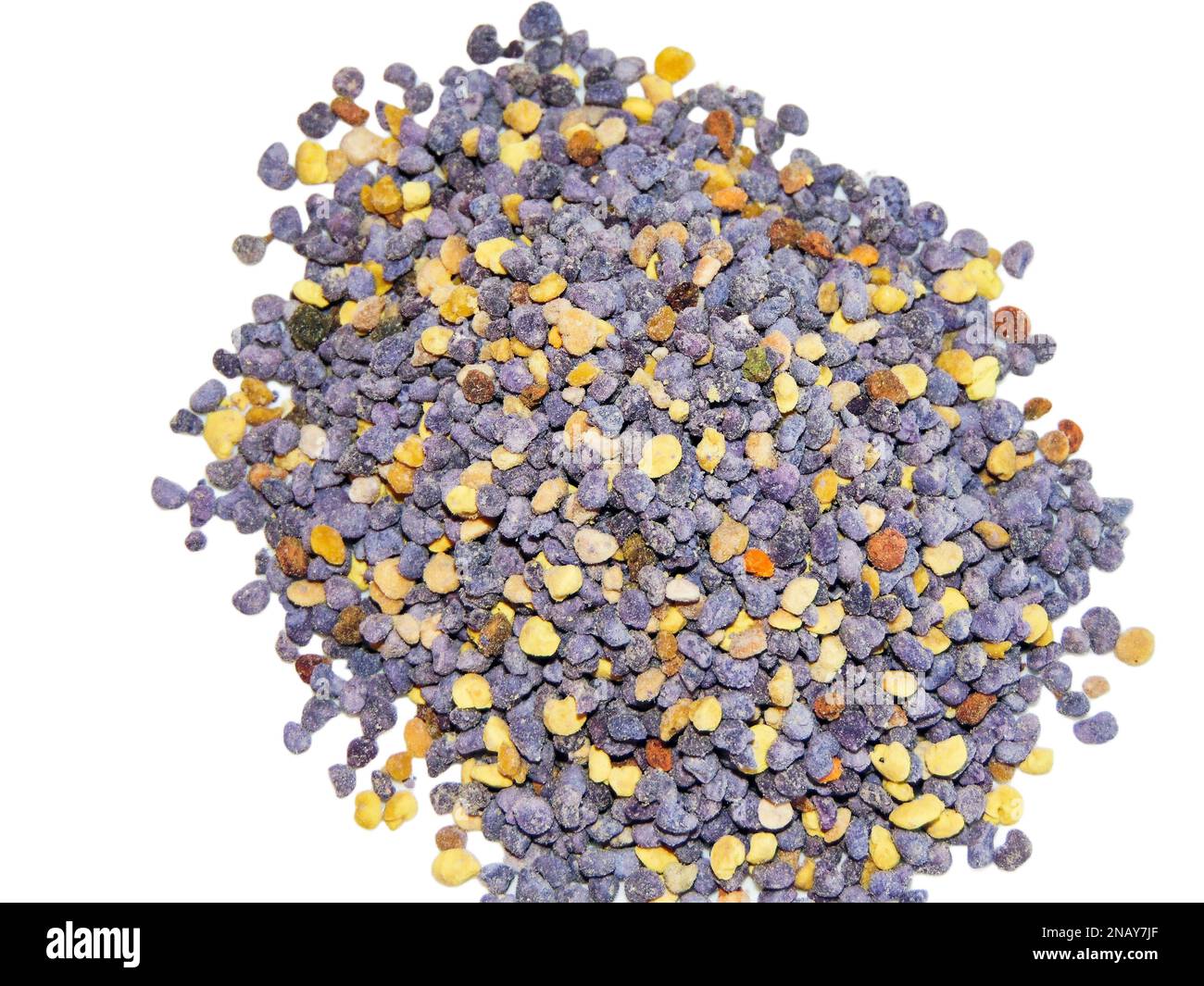 Raw phacelia pollen isolated on white background. Raw bee pollen Stock ...