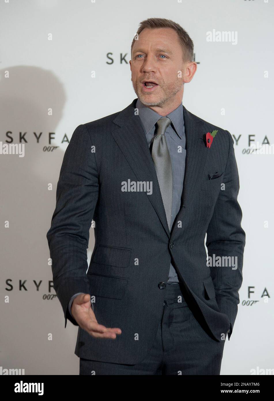 Actor Daniel Craig poses for photographs at a photocall for the new ...