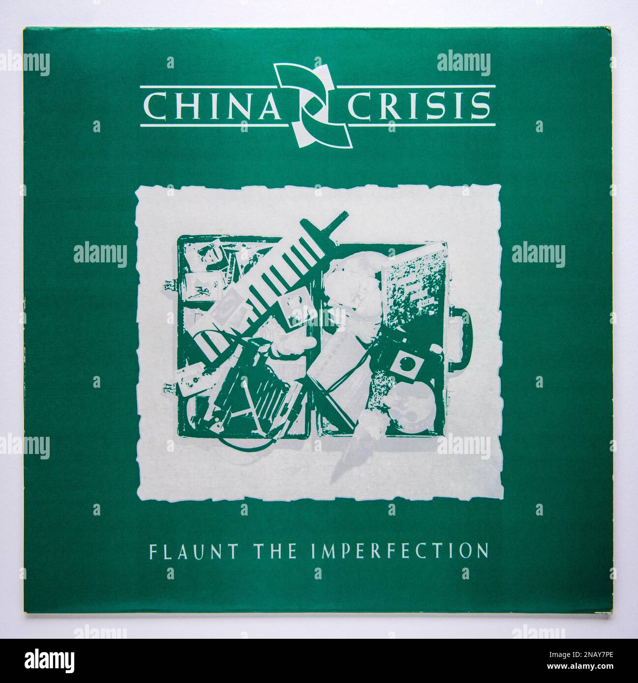 Green version of the LP cover for Flaunt the Imperfection, the third ...