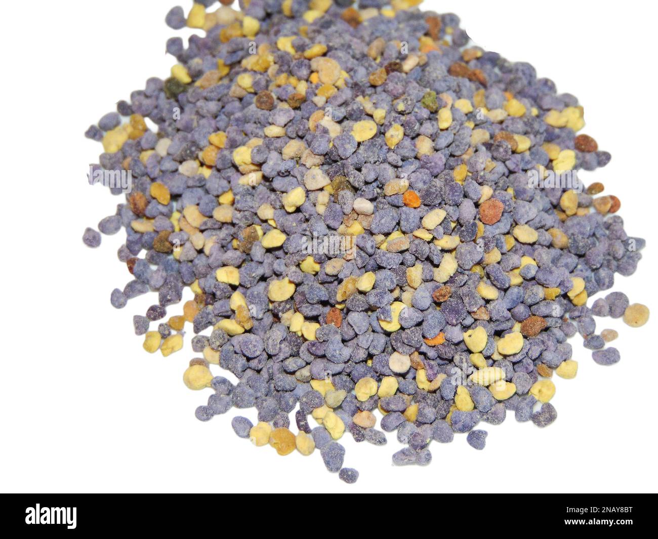 Raw phacelia pollen isolated on white background. Raw bee pollen Stock ...