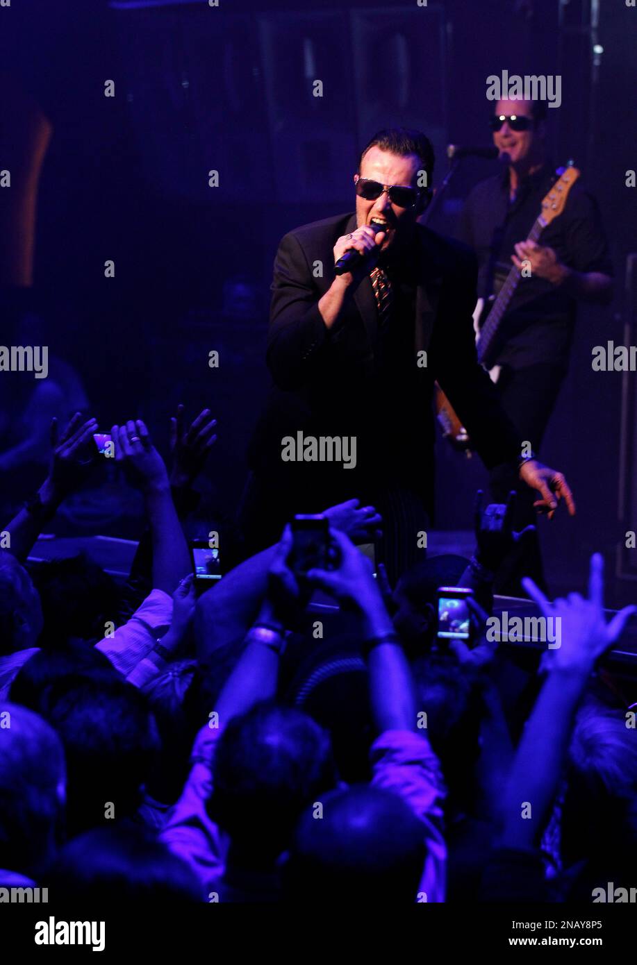 Scott Weiland performs with Stone Temple Pilots during the Gran Turismo ...
