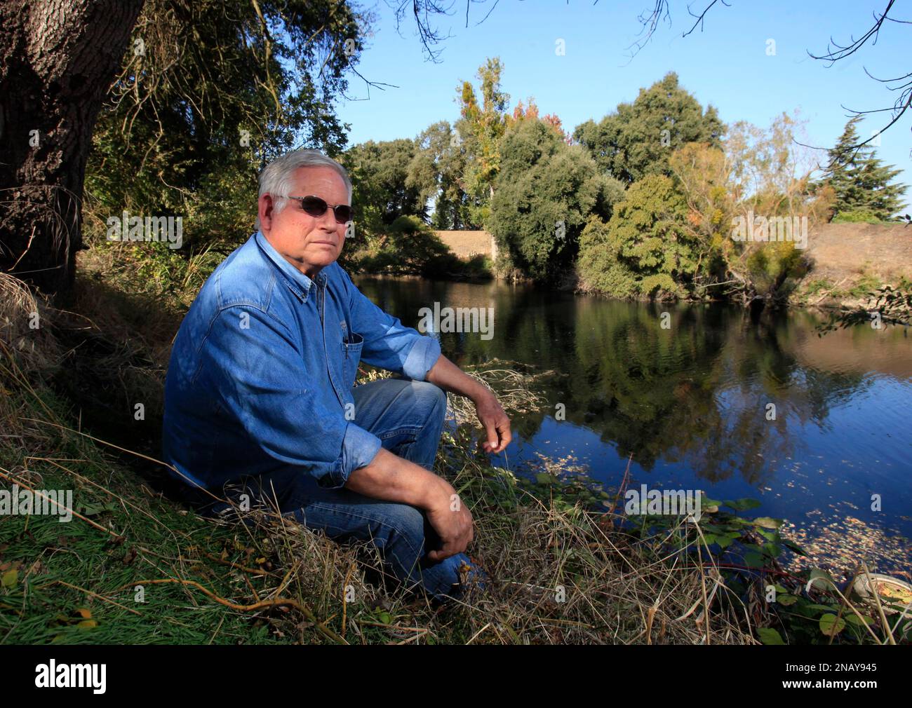 In a photo taken Wednesday, Nov. 2, 2011, farmer Steve Heringer is ...