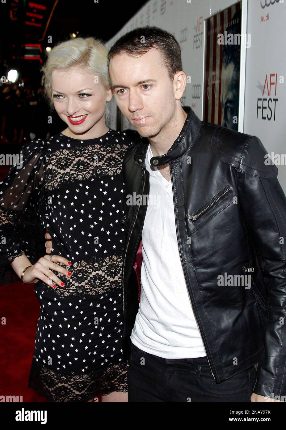 Francesca Fisher-Eastwood, left, and Tyler Shields arrive at the ...