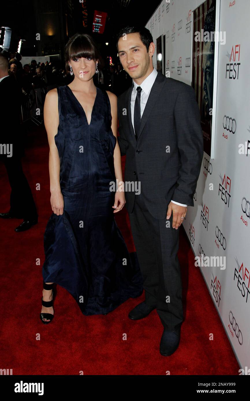 Cast member Michael Rady, right, and a guest arrive at the premiere of ...