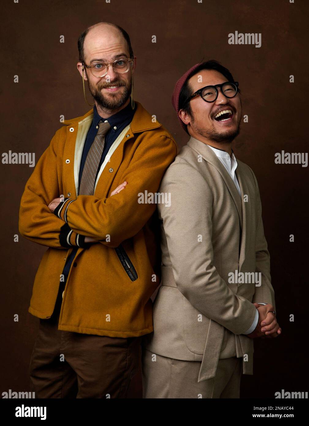 Daniel Scheinert, left, and Daniel Kwan pose for a portrait at the 95th ...