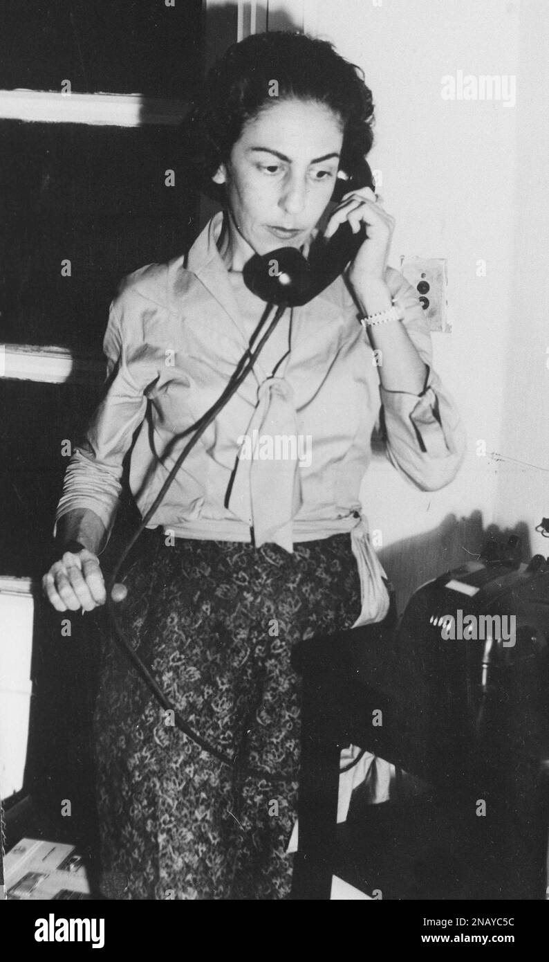 Celia Sanchez, private secretary to Cuban leader Fidel Castro, is shown ...