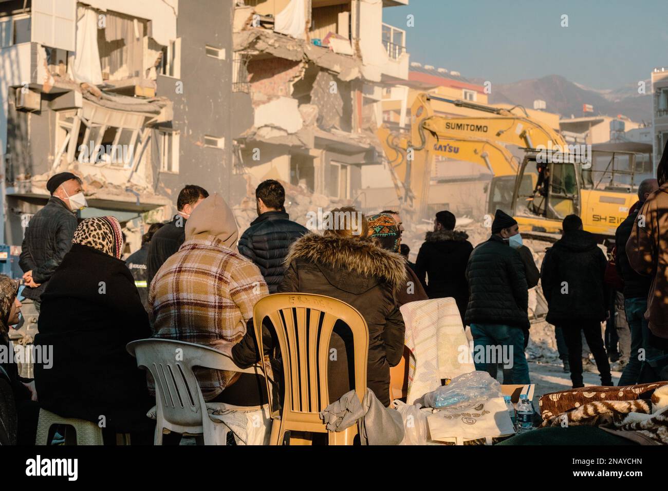 Earthquake recovery efforts hi-res stock photography and images - Alamy