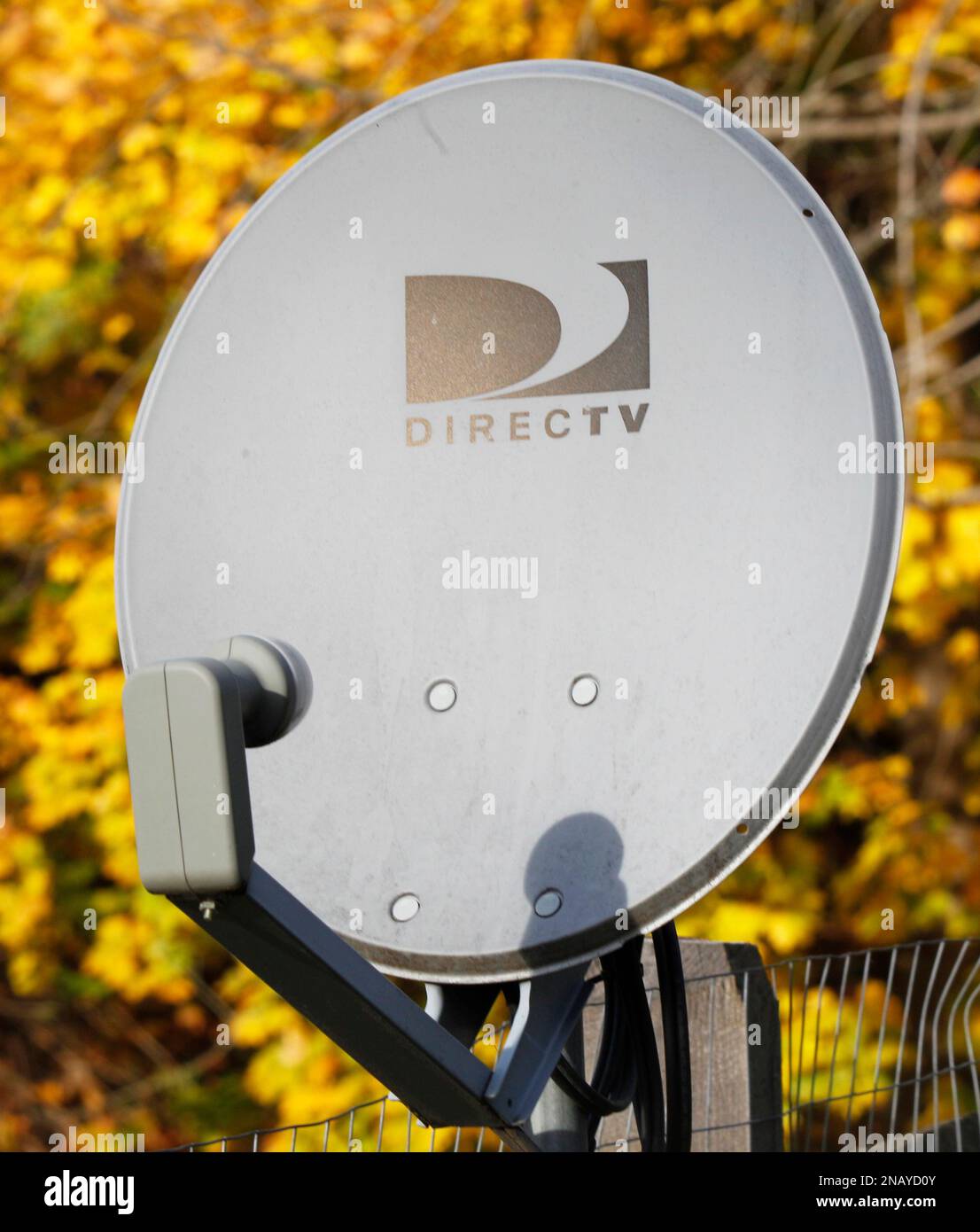 This photo taken on Nov. 2, 2011, shows a DirecTv satellite dish in the ...