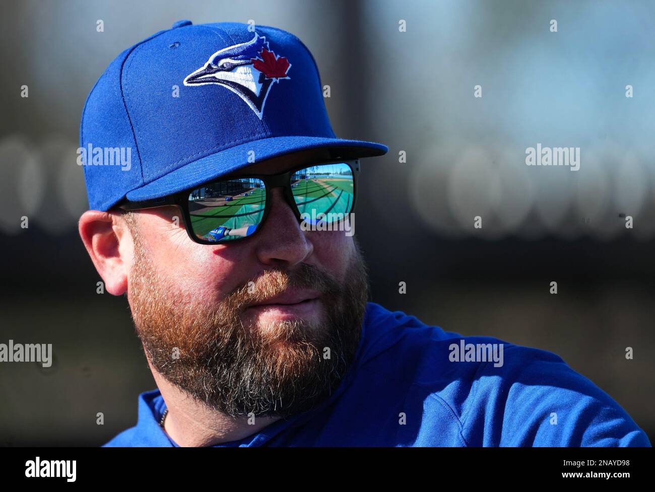 Toronto Blue Jays manager John Schneider watches his team during ...