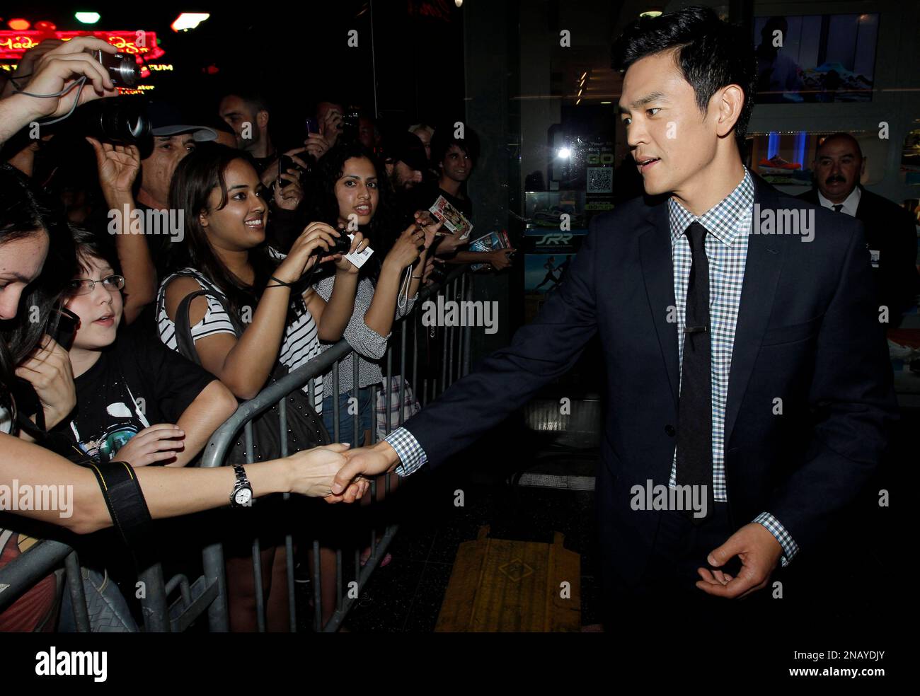 Cast member John Cho arrives the premiere of "A Very Harold and Kumar ...