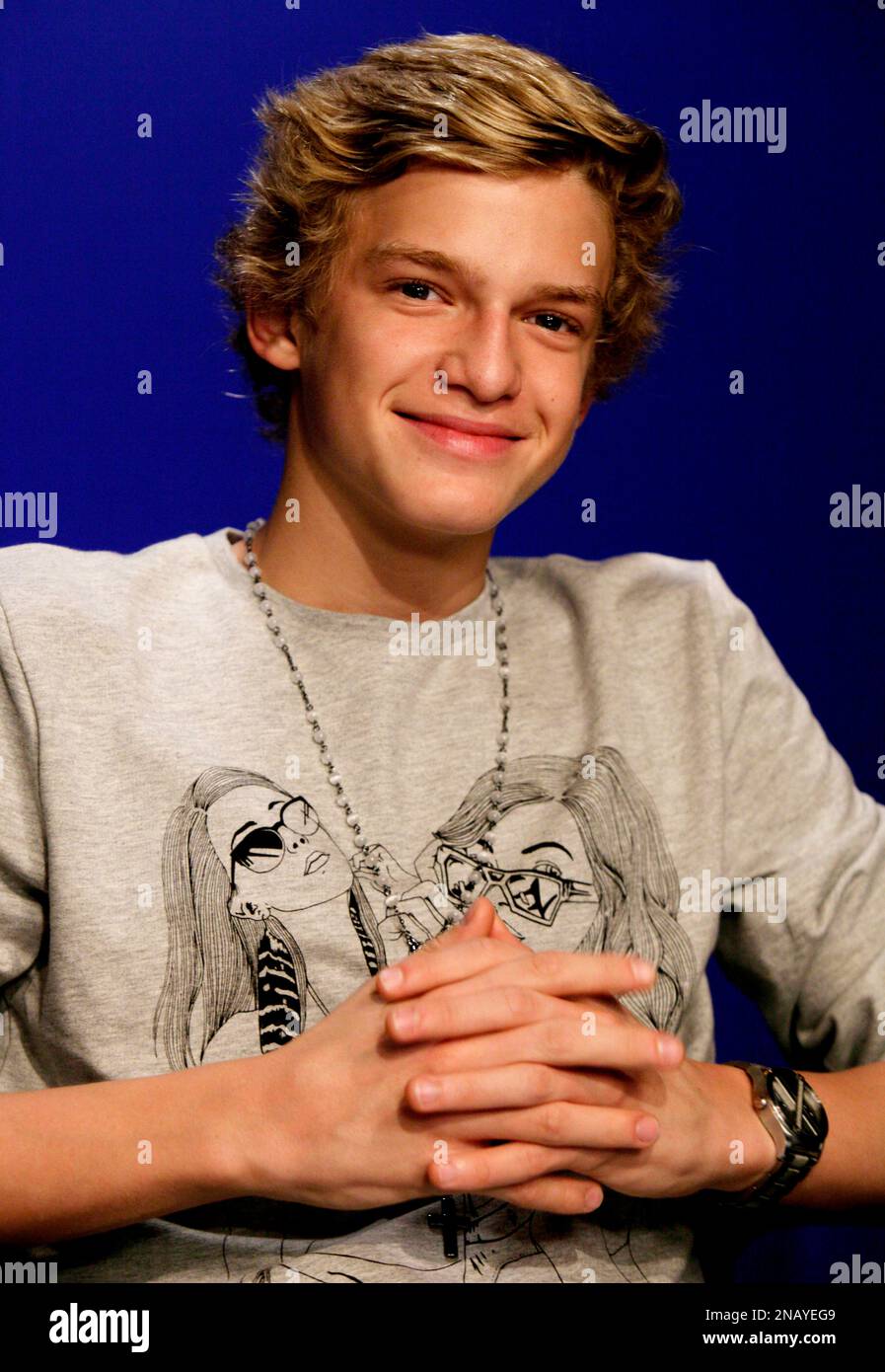 FILE - In this Sept. 28, 2011 file photo, singer Cody Simpson, 14 ...