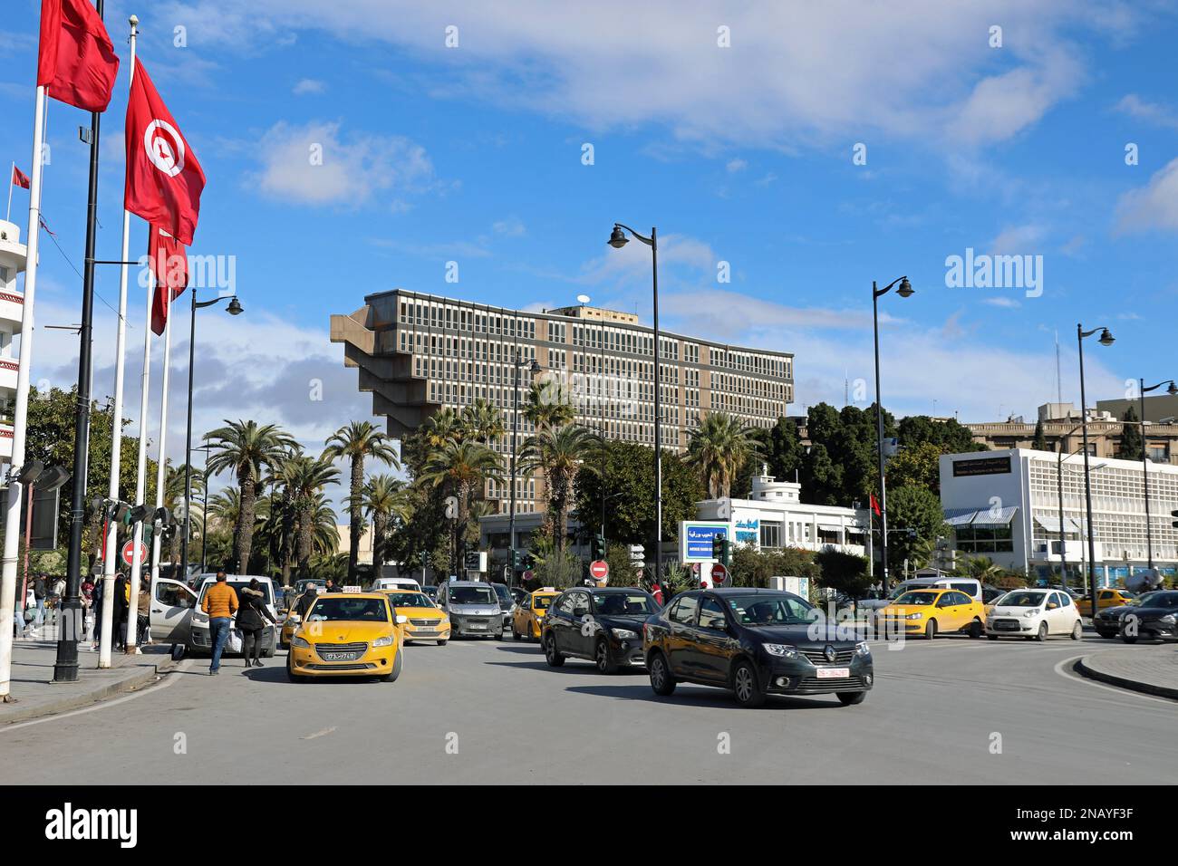 City centre of Tunis in North Africa Stock Photo - Alamy