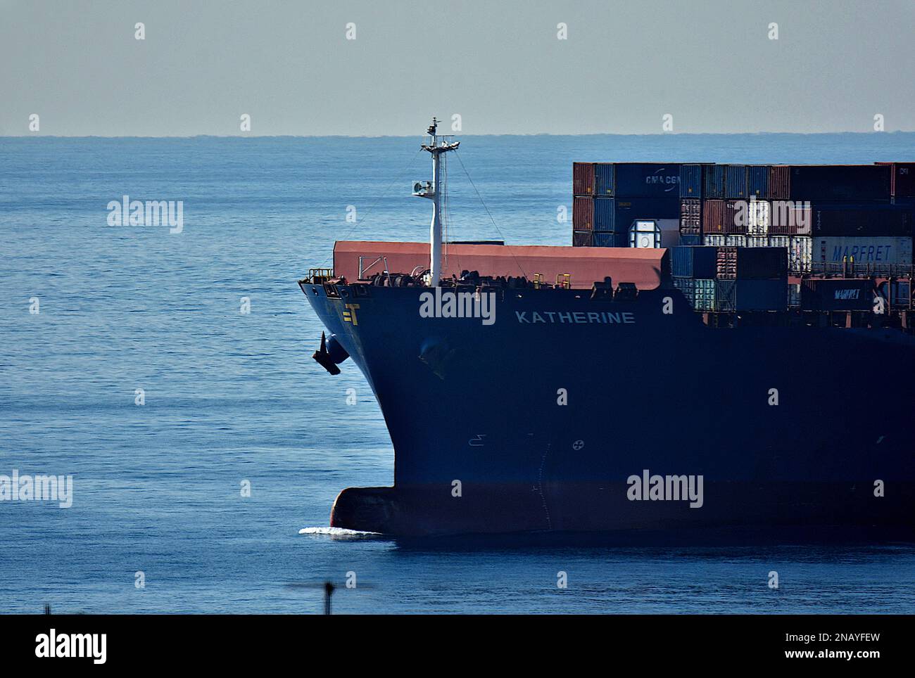 The container ship Katherine of the company CMA CGM arrives at the ...