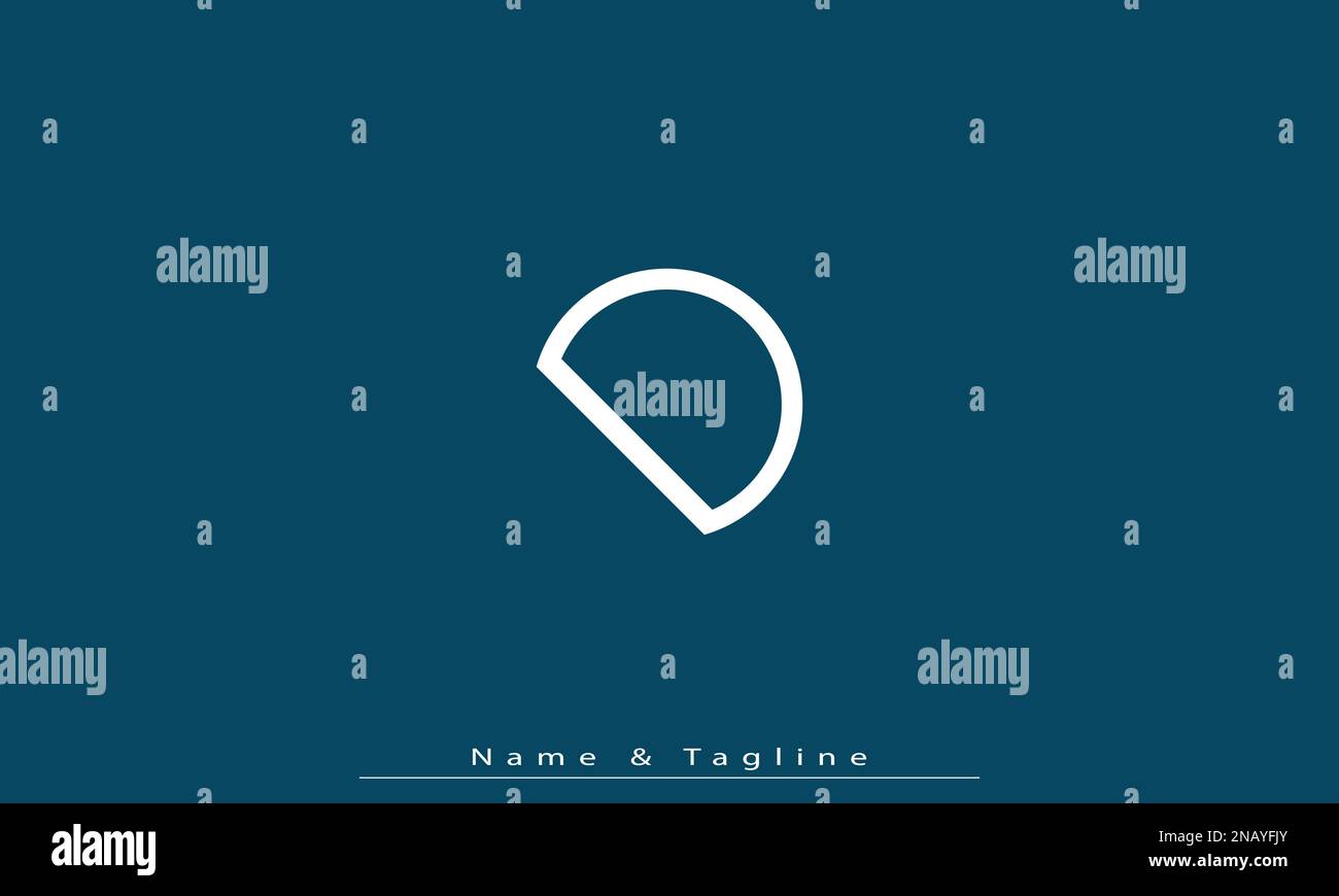 Alphabet letters Initials Monogram logo D Stock Vector Image & Art - Alamy