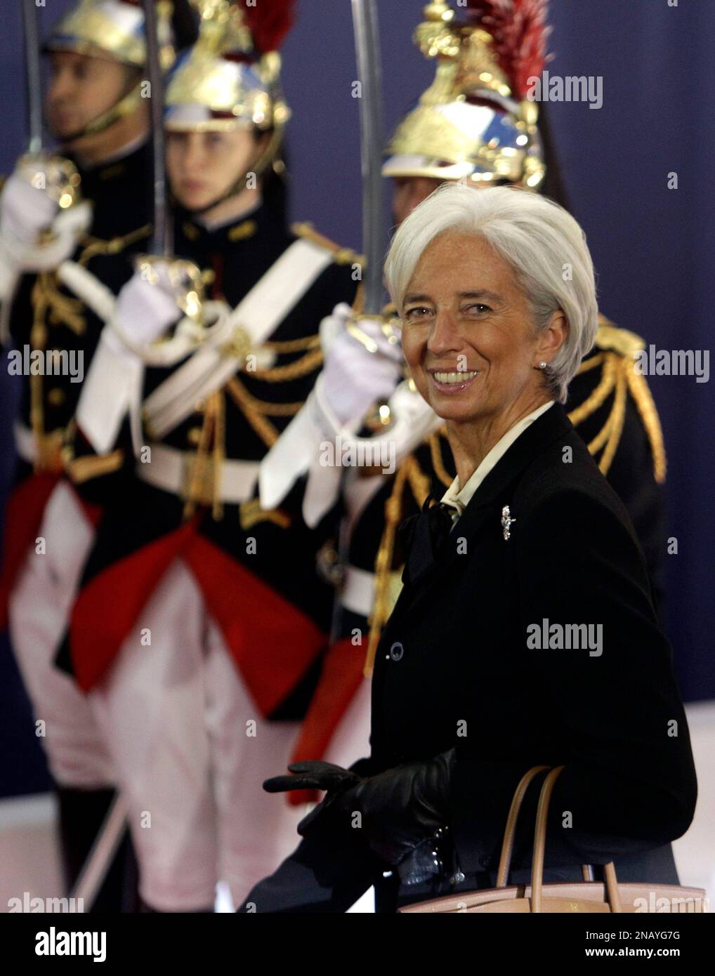 International Monetary Fund (IMF) chief Christine Lagarde arrives at ...