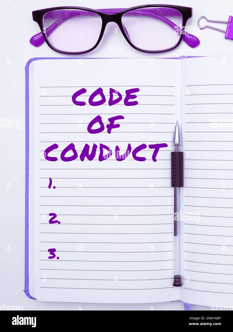 Sign displaying Code Of Conduct. Word for Ethics rules moral codes ...