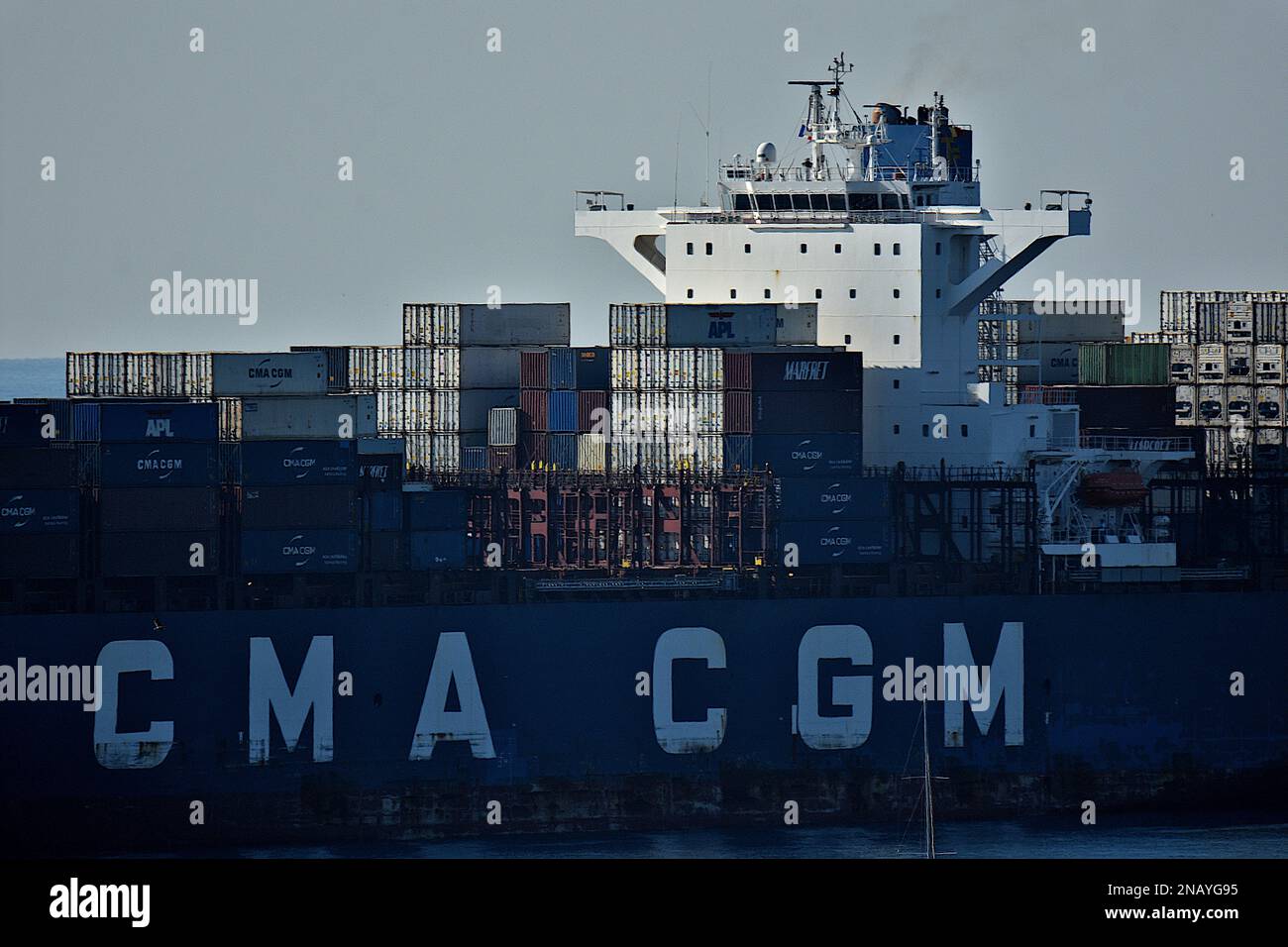 The container ship Katherine of the company CMA CGM arrives at the ...