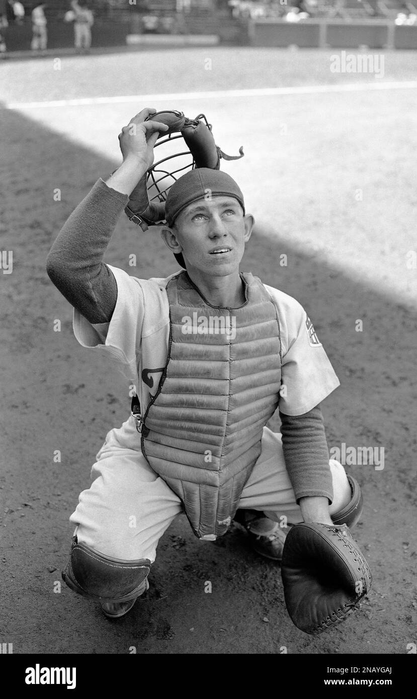 Joe Soskovic, 17, of Holyoke, Mass., a catcher and new Brooklyn Dodger ...