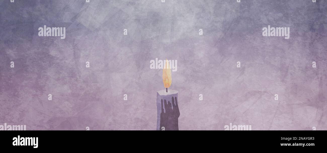 Burning candle, symbolic of Maundy Thursday, Candlelight Service ...