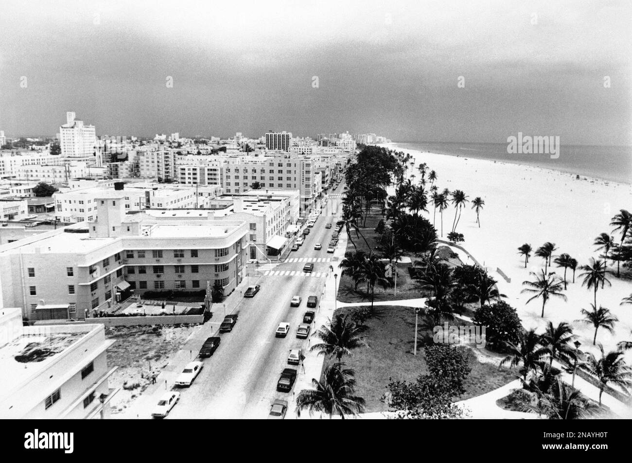 Miami Beach, the island city 2 1/2 miles across Biscayne Bay from the ...