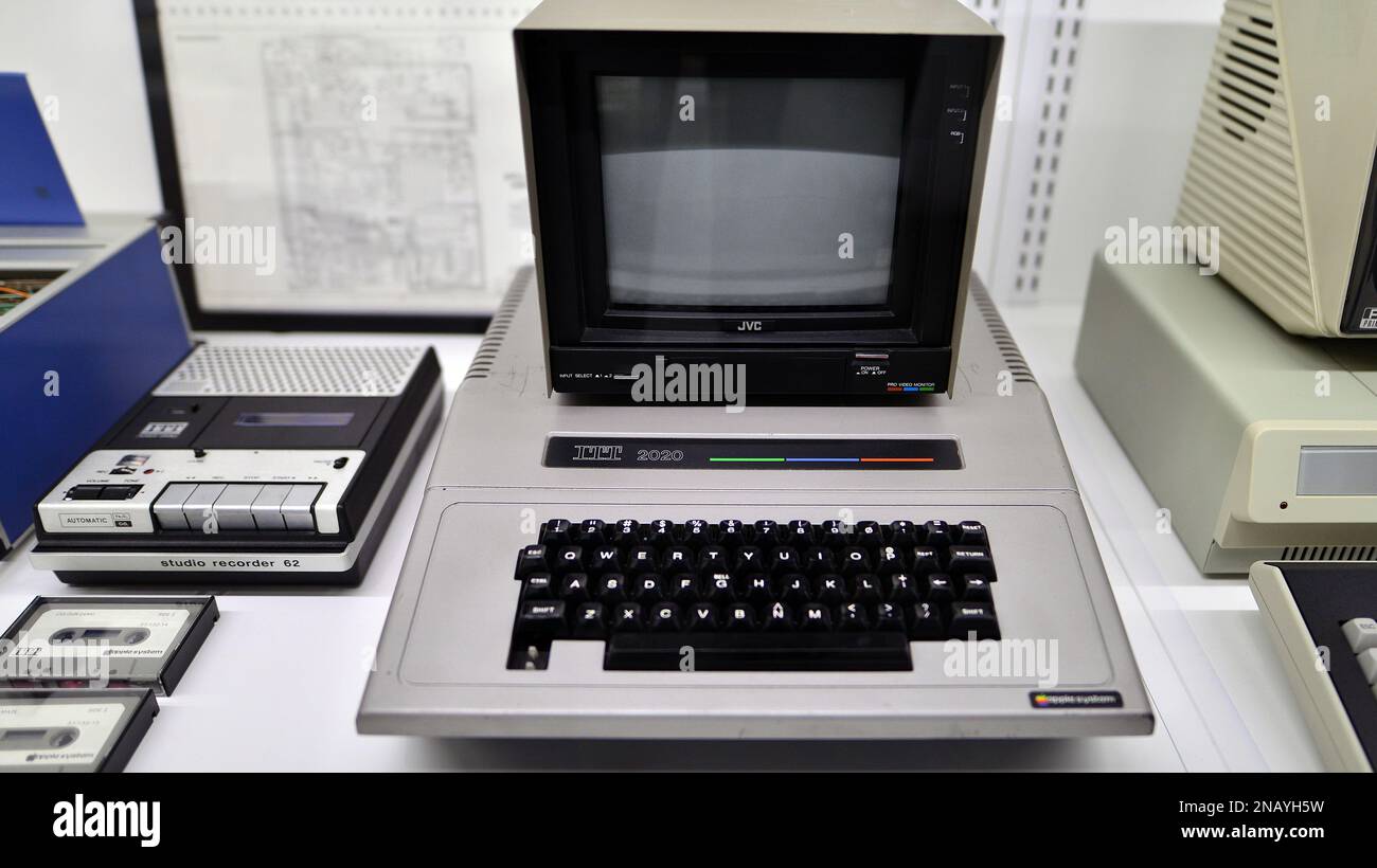 Warsaw, Poland. 10 February 2023. Inside the Apple Museum. ITT 2020 ...