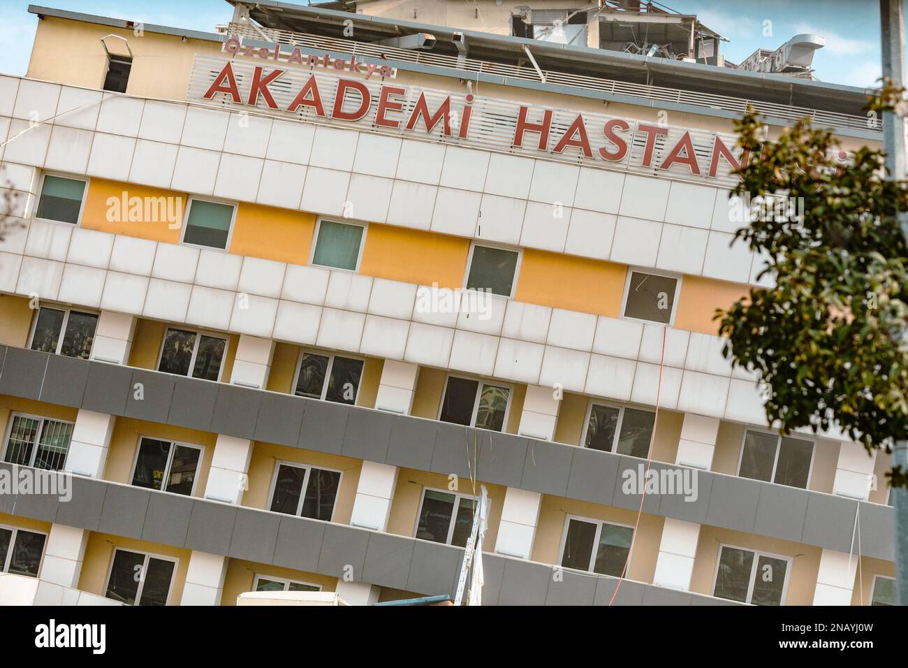 Antakya, Turkey. 11th Feb, 2023. The scene of a collapsed hospital in ...