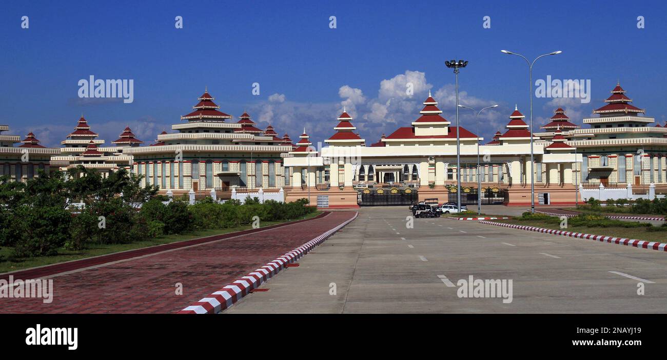 In this photo taken Tuesday, Nov. 1, 2011, Myanmar parliament buildings ...