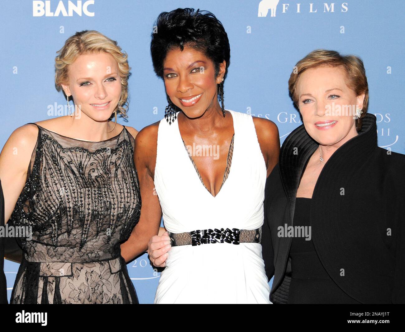 T.S.H. Princess Charlene of Monaco, left, poses with singer Natalie ...