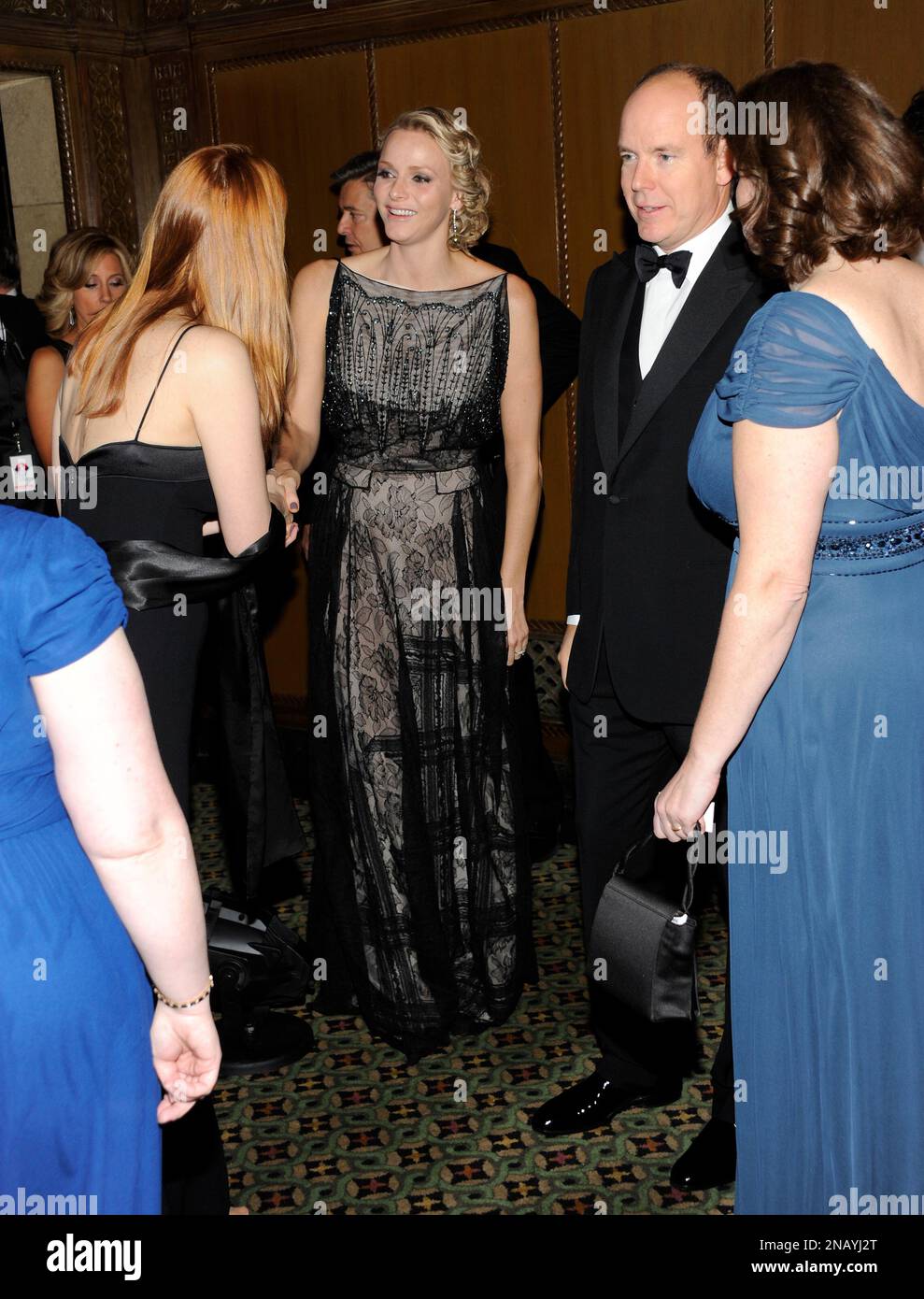 T.S.H. Prince Albert II and Princess Charlene of Monaco attend the ...