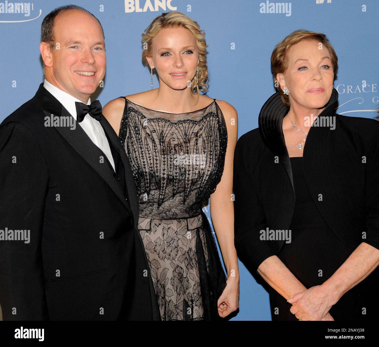 T.S.H. Prince Albert II and Princess Charlene of Monaco chat with ...