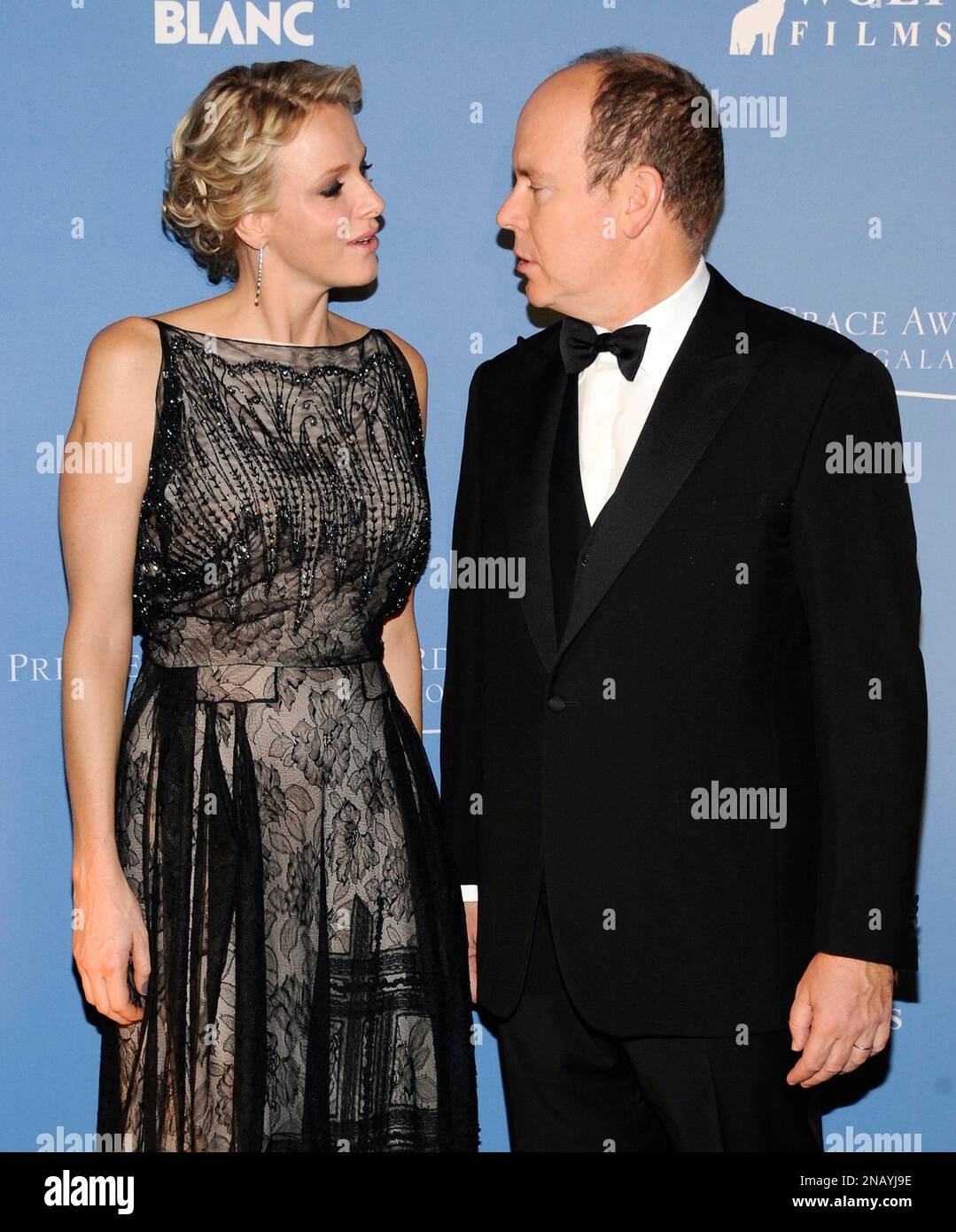 T.S.H. Prince Albert II and Princess Charlene of Monaco attend the ...
