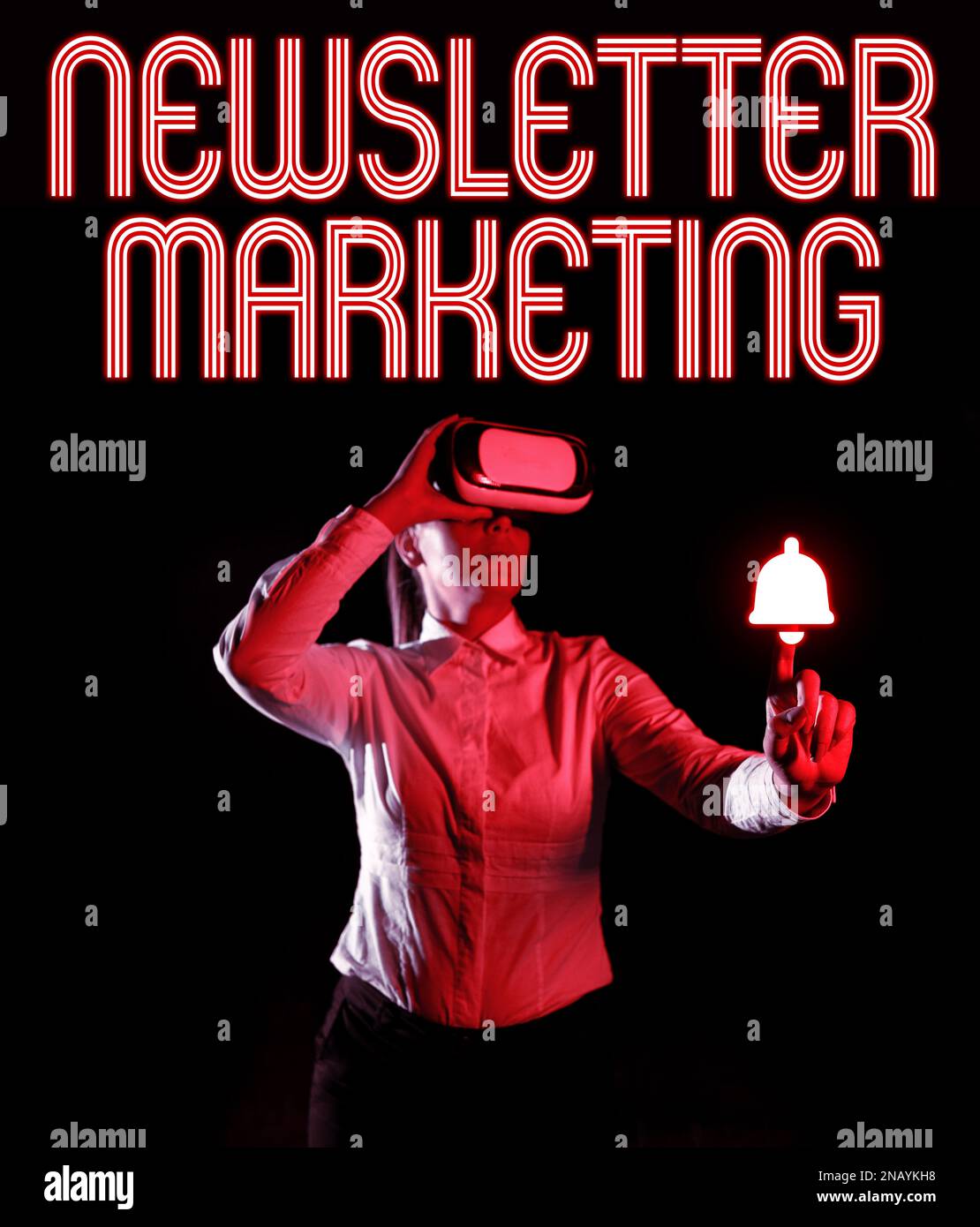 Text caption presenting Newsletter Marketing. Business showcase act of ...