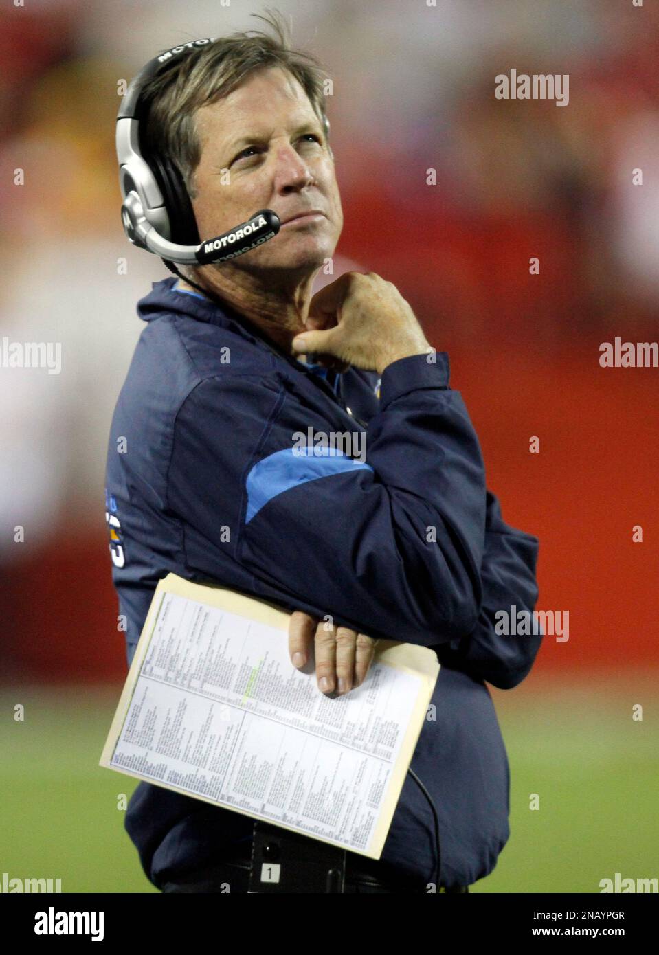 San Diego Chargers head coach Norv Turner is seen on the sidelines ...