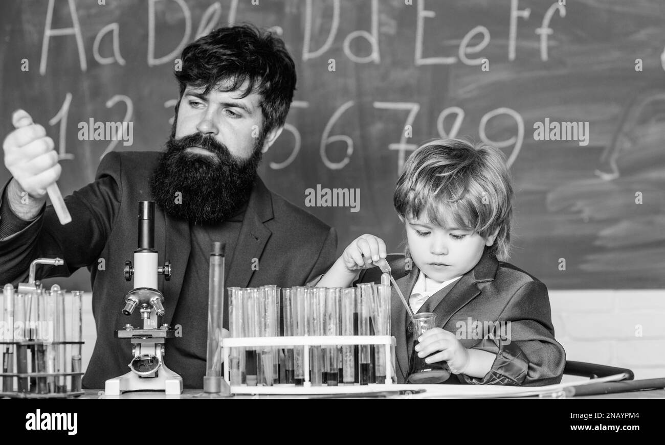 Studying is interesting. Chemical invention. Study in educational ...