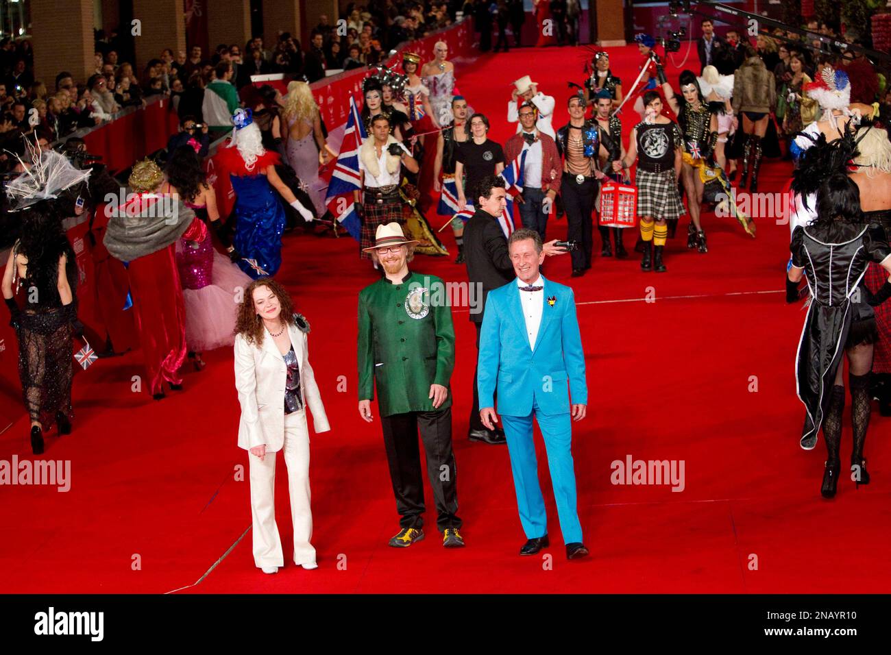 Front from left, British producer Doringen Hammond and directors Jes ...