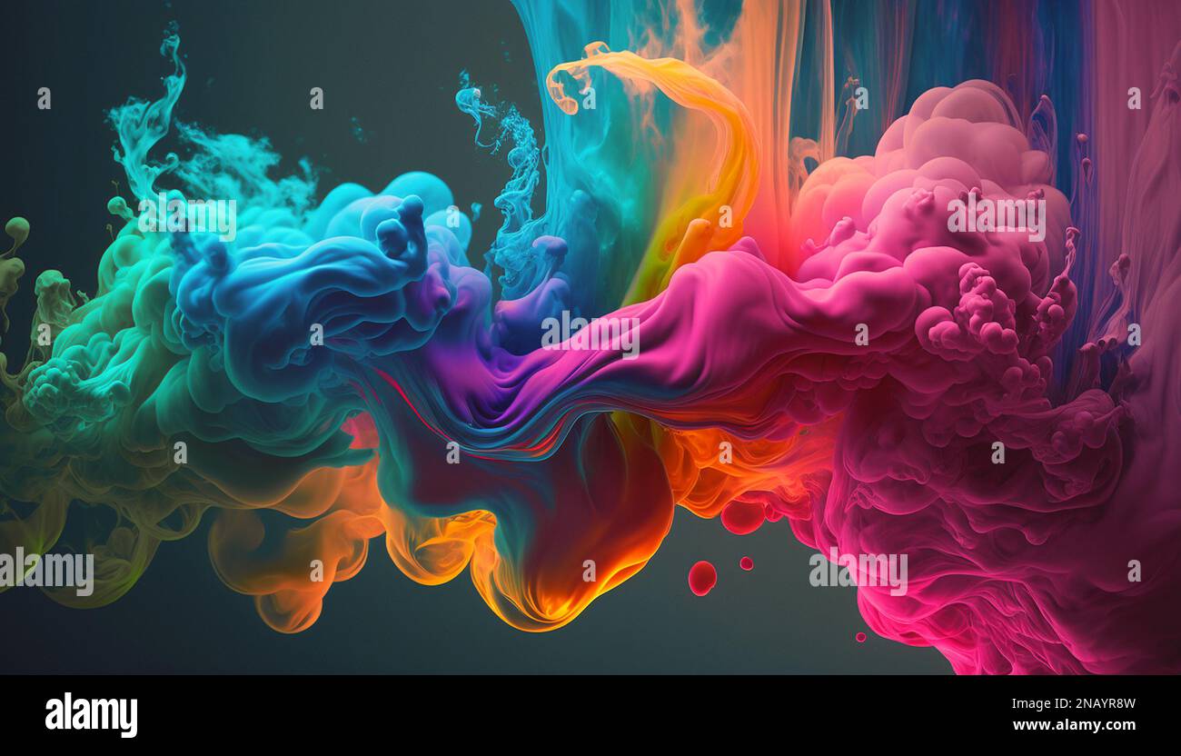 Colour powder blast on black background , Bright colours for Indian ...