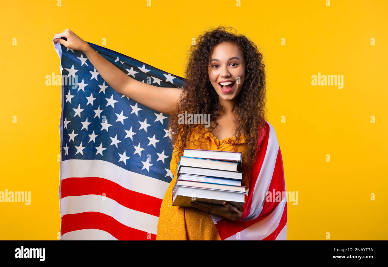 Woman crying holding american flag hi-res stock photography and images ...