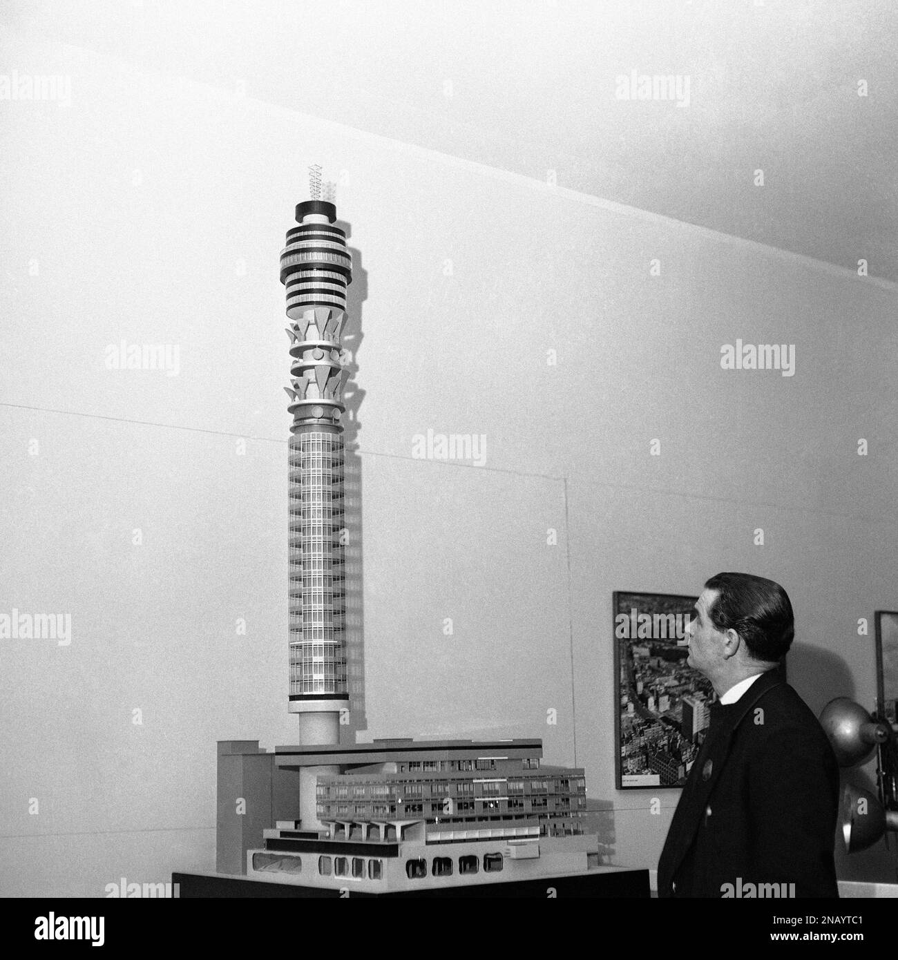 A model of the tallest building in London, the 580 feet Post Office ...