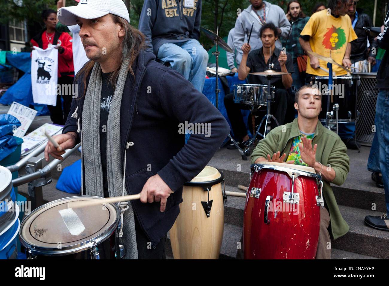 FILE - In this Oct. 23, 2011 file photo, Occupy Wall Street protestors ...