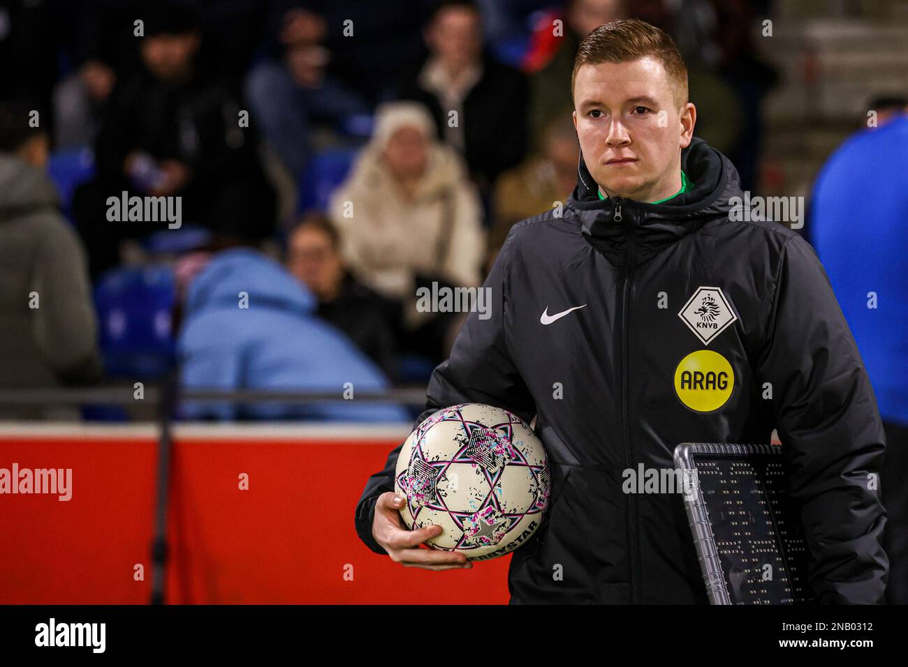 UTRECHT, NETHERLANDS - FEBRUARY 13: Fourth Official Luc Baars during ...