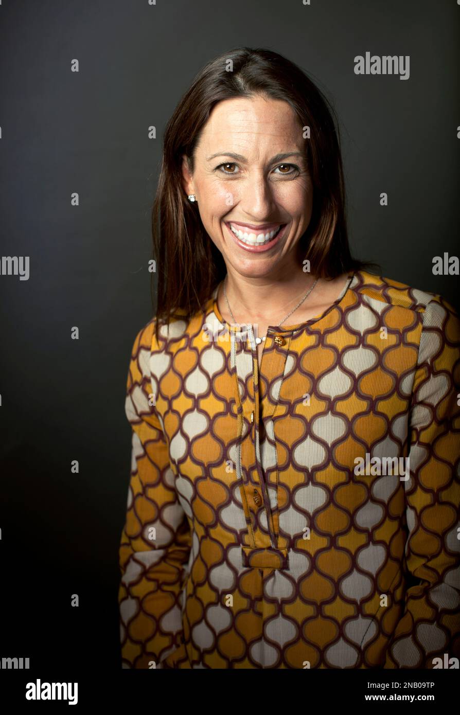 Five-time Olympic medal winning swimmer Janet Evans appears at the ...