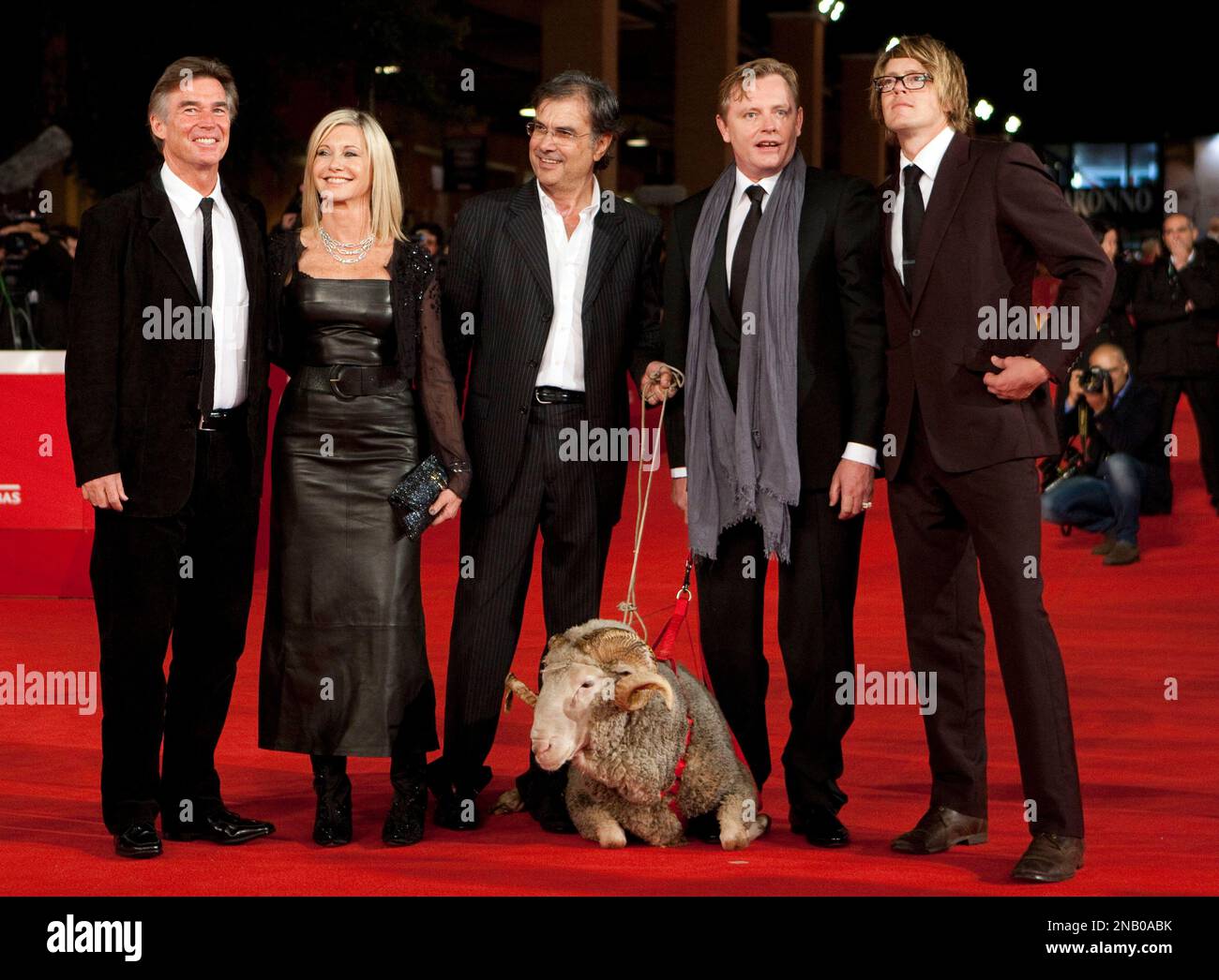 From left, Amazon John Easterling, British-born actress Olivia Newton ...