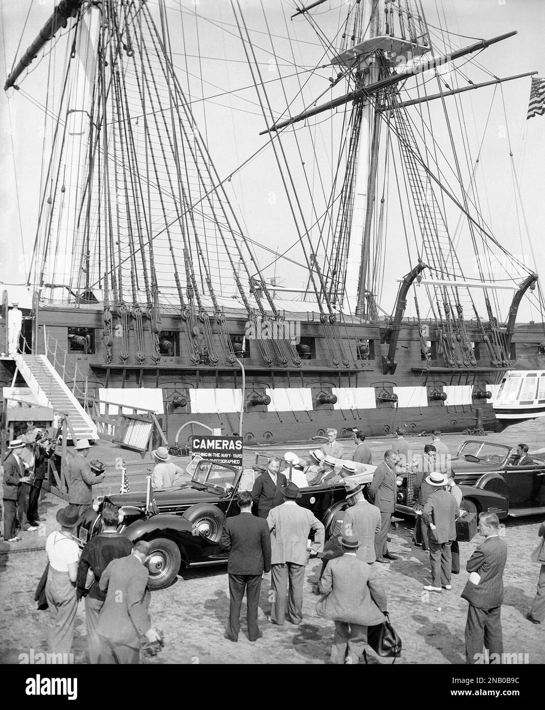 Lover of sailing vessels, President Franklin D. Roosevelt, on an ...