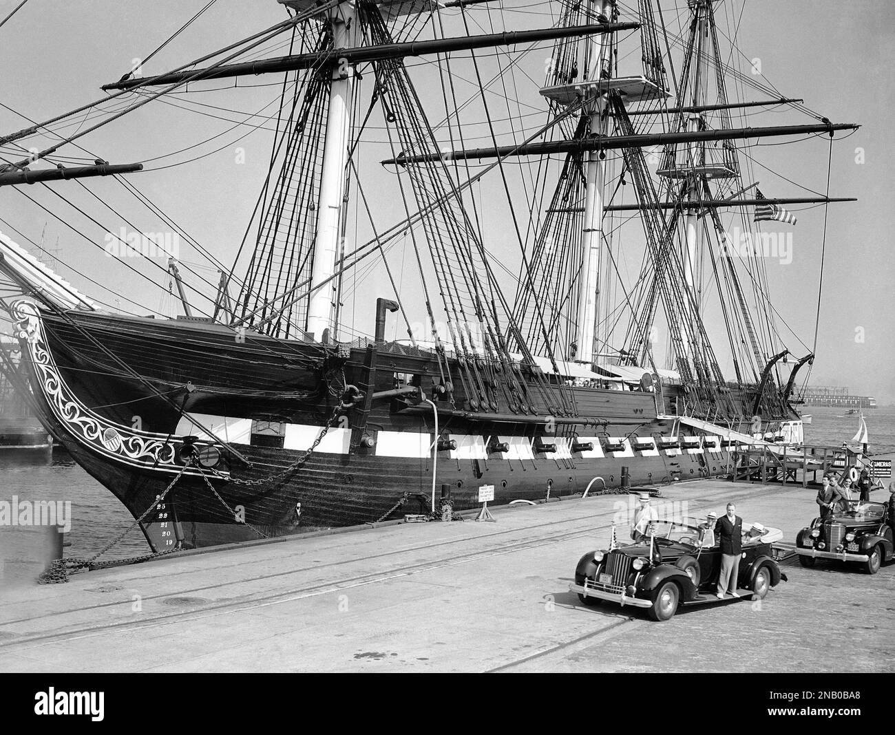 Lover of sailing vessels, President Franklin D. Roosevelt, on an ...