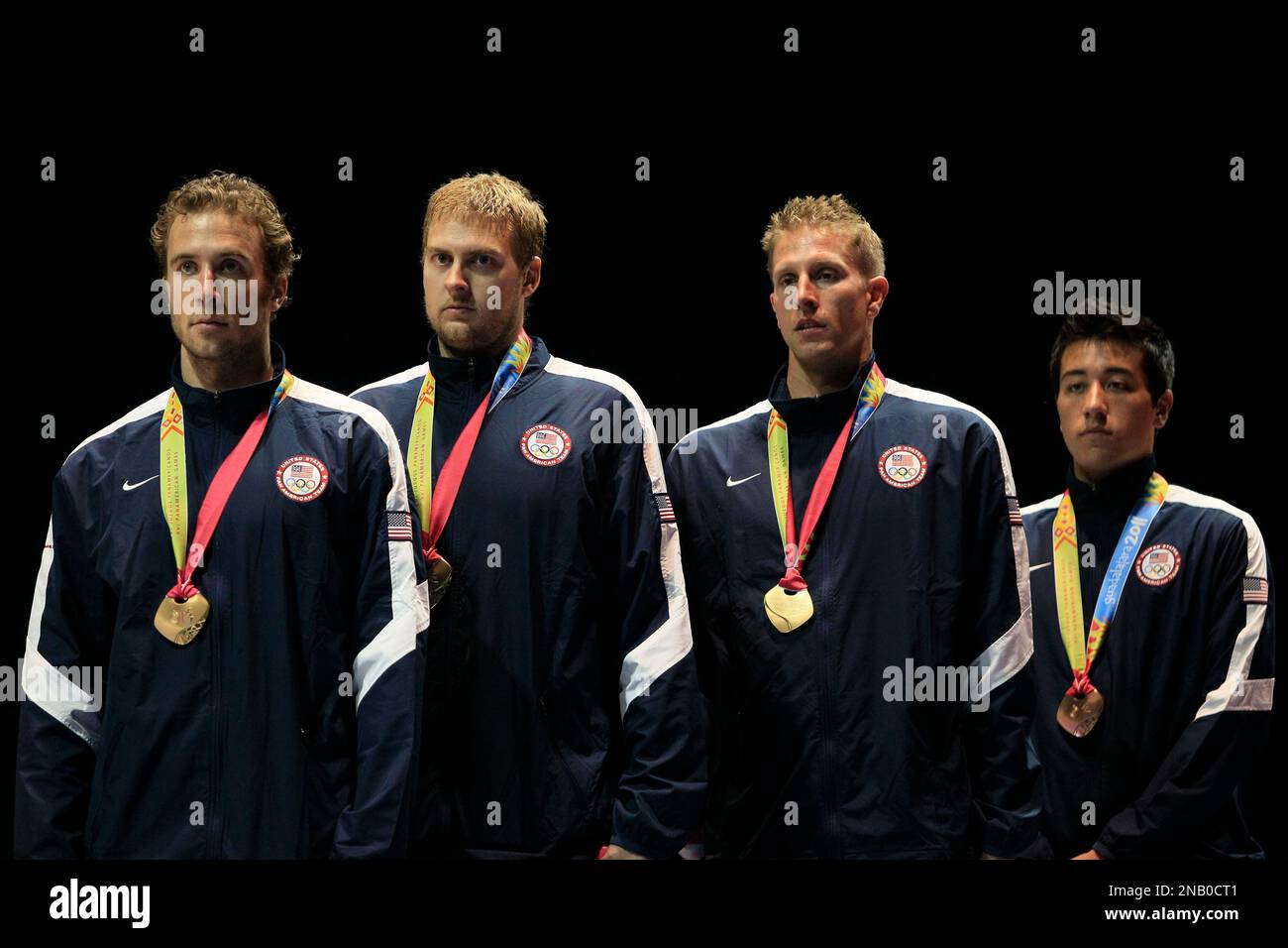 Gold medal winners, from left, Soren Thompson, Weston Kelsey, Cody ...